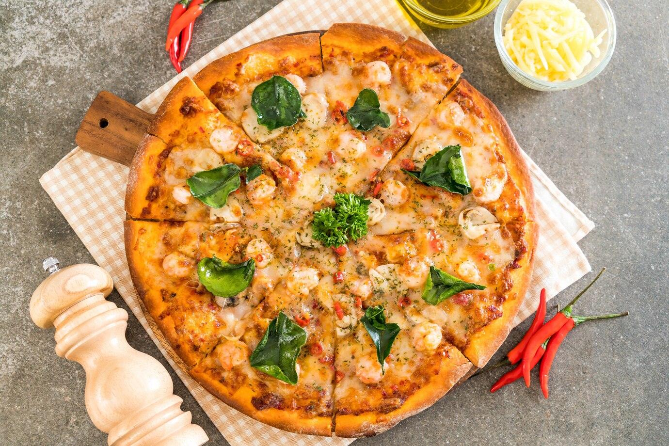 Spicy shrimp pizza – Pizzello